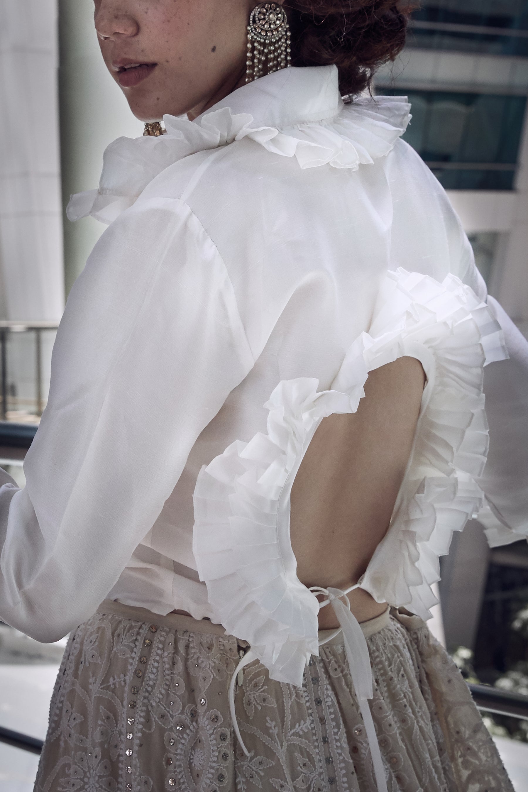 Backless Tie Up Blouse – STARCH The Label